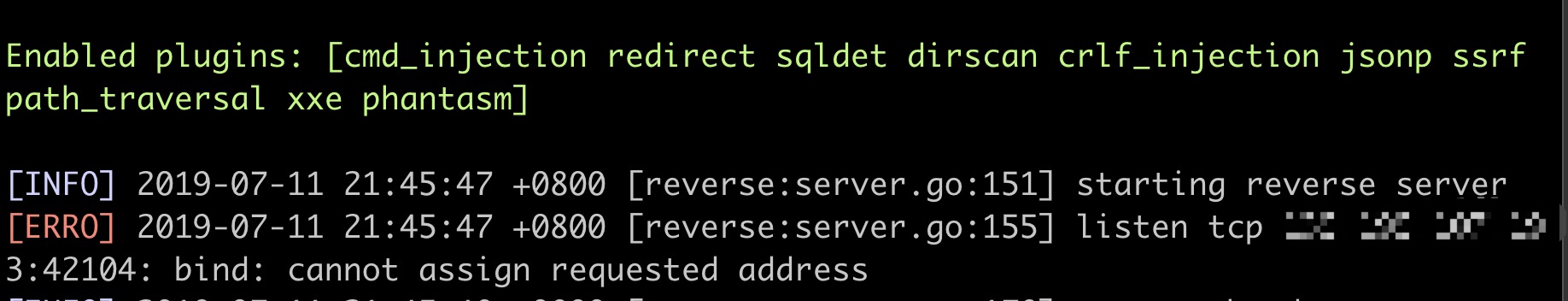 bind: cannot assign requested address · Issue #26 · chaitin/xray · GitHub